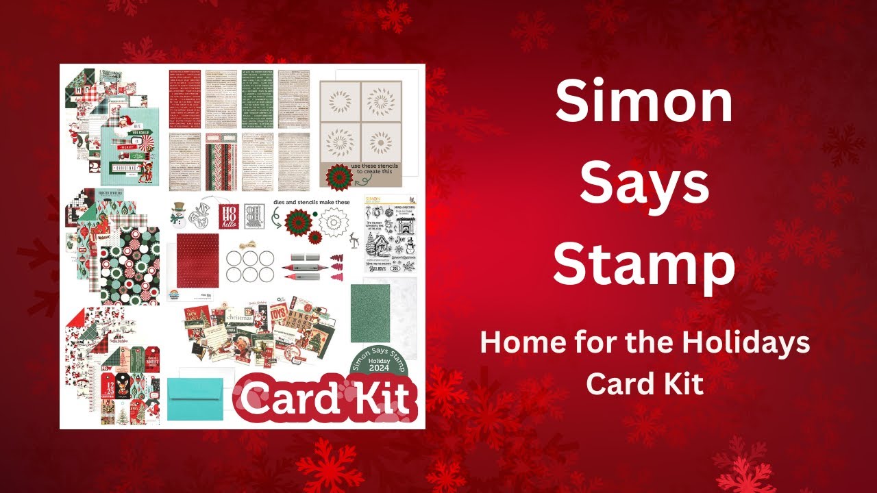 Simon Says Stamp: Home For the Holidays Card Kit Unboxing - YouTube