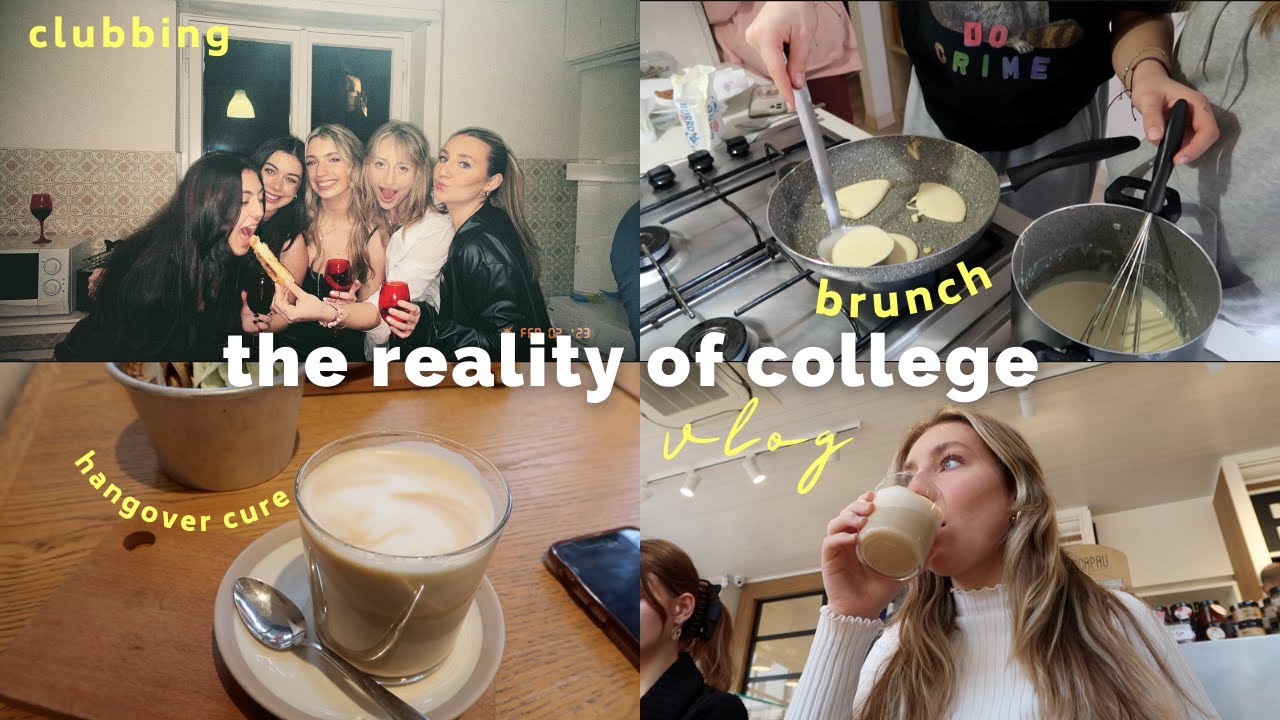 very realistic college weekend in my life: clubbing, hangovers, brunch ...