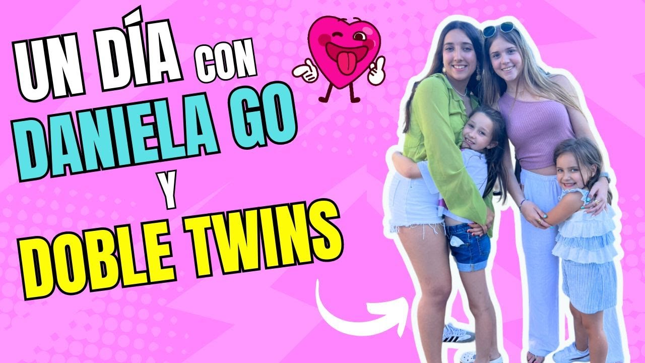 😍 UN DÍA CON DANIELA GO y DOBLE TWINS 😎 REACCIÓN de GISELA 😜 #vlog ...