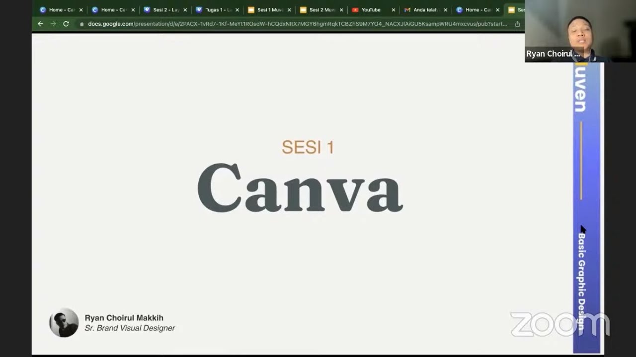Basic Graphic Design With Canva, Sesi 1 Pengenalan Canva - YouTube