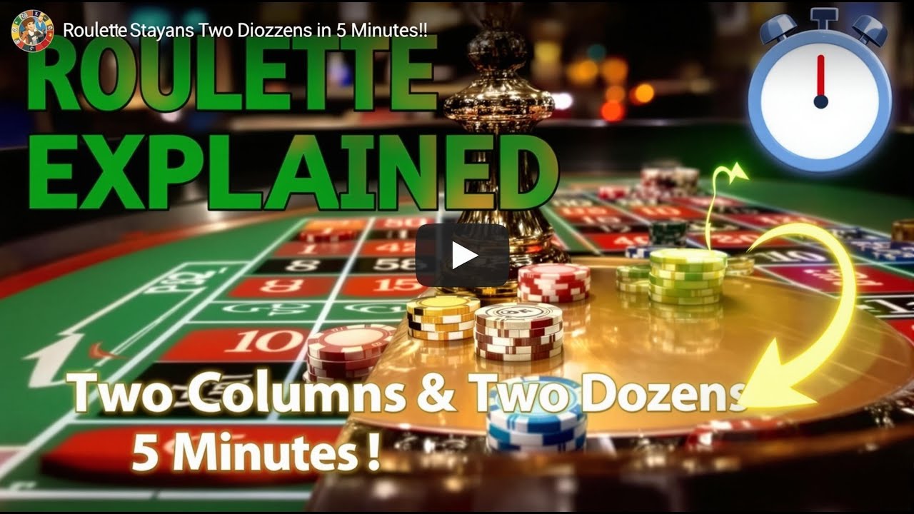 Roulette Strategy Explained: Two Columns & Two Dozens in 5 Minutes ...