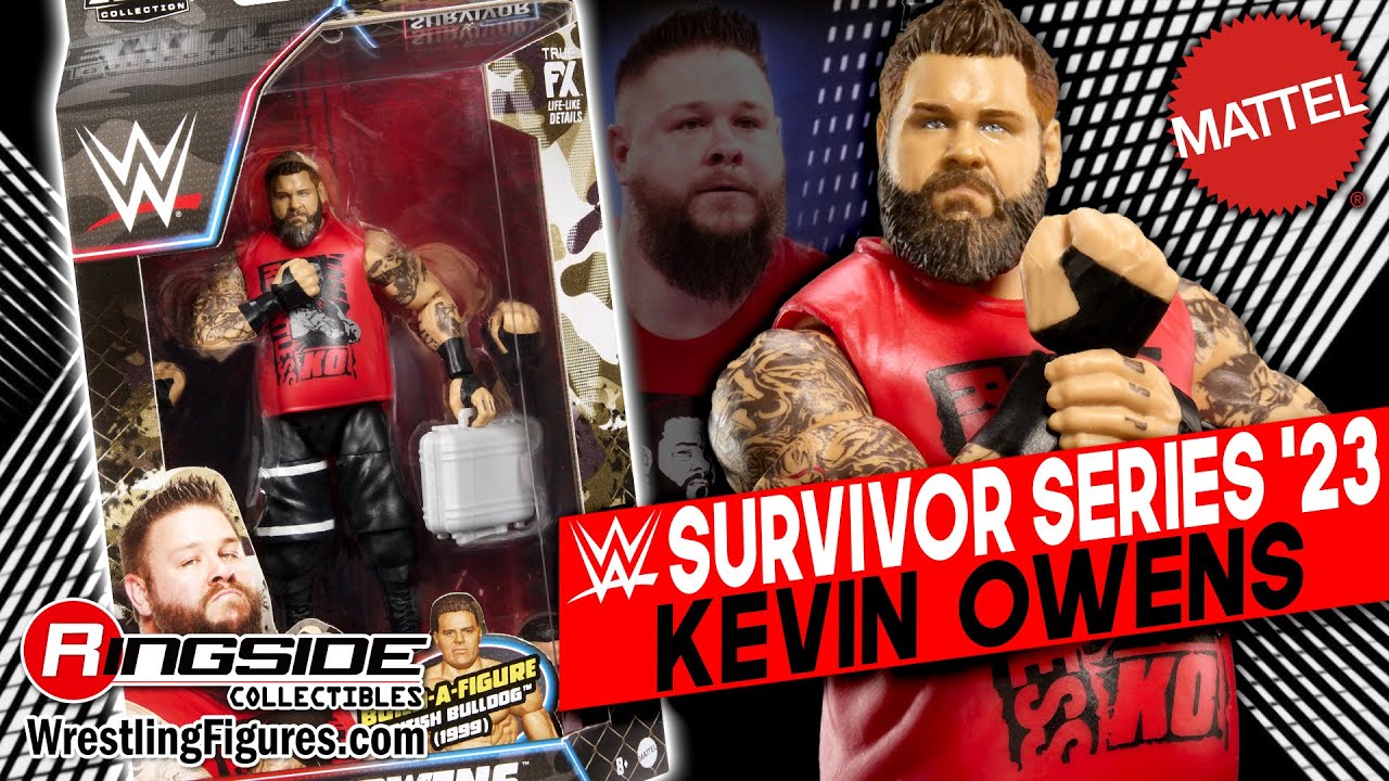 WWE Figure Insider: Kevin Owens Mattel WWE Survivor Series 2023 Elite Wrestling Action Figure ...