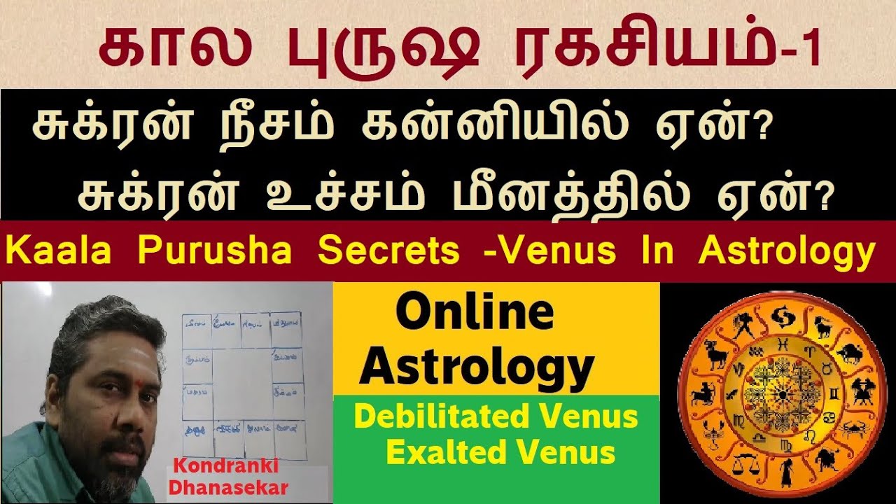 கால புருஷ ரகசியம் | Kala Purusha Secret | சுக்ரன் நீசம் கன்னியில் ஏன் ...