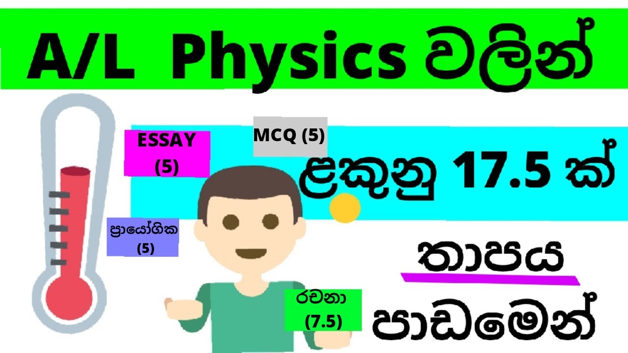 AL Physics in Sinhala -Thermal Physics / Heat [තාපය/Thapaya] - [New ...
