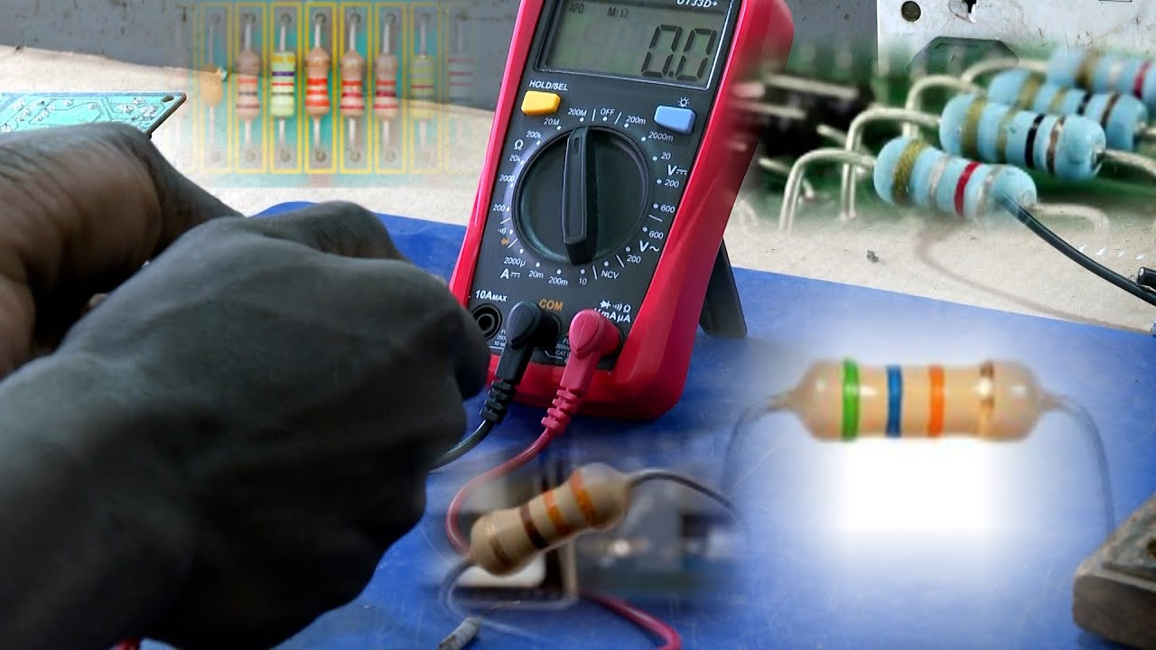 How To Test and Measure Resistor Value With Digital Multimeter ...