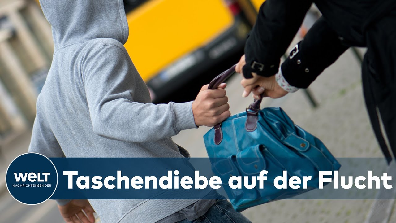 FAHNDUNGSVIDEO DER POLIZEI: Hier klaut eine dreiste Diebesbande mitten ...
