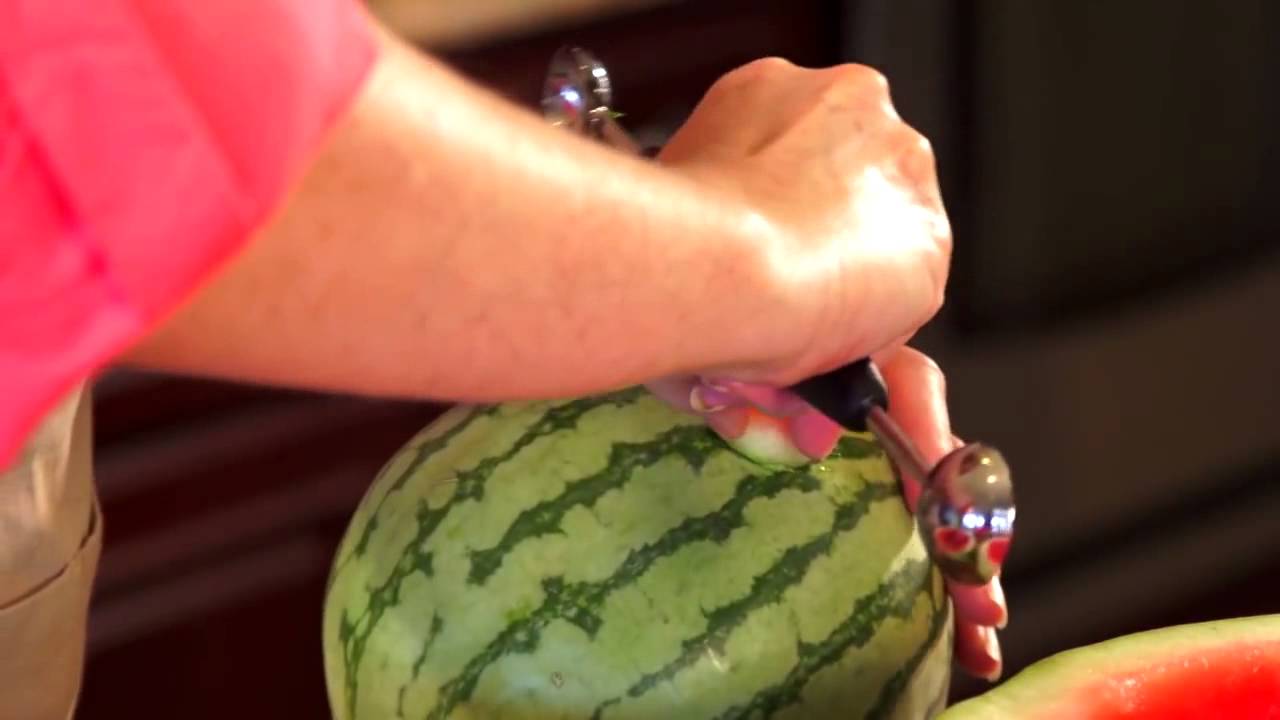 How to Carve a Watermelon Snowman - YouTube