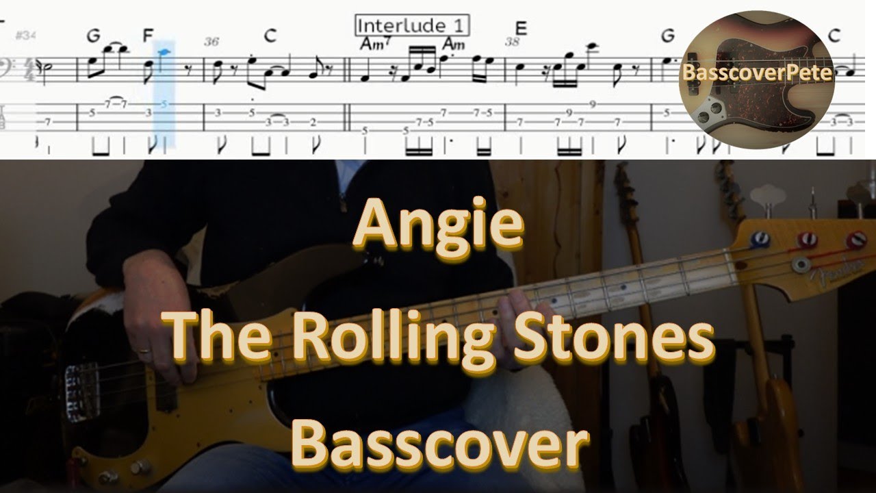The Rolling Stones - Angie. Bass Cover Tabs Score (standard notation ...