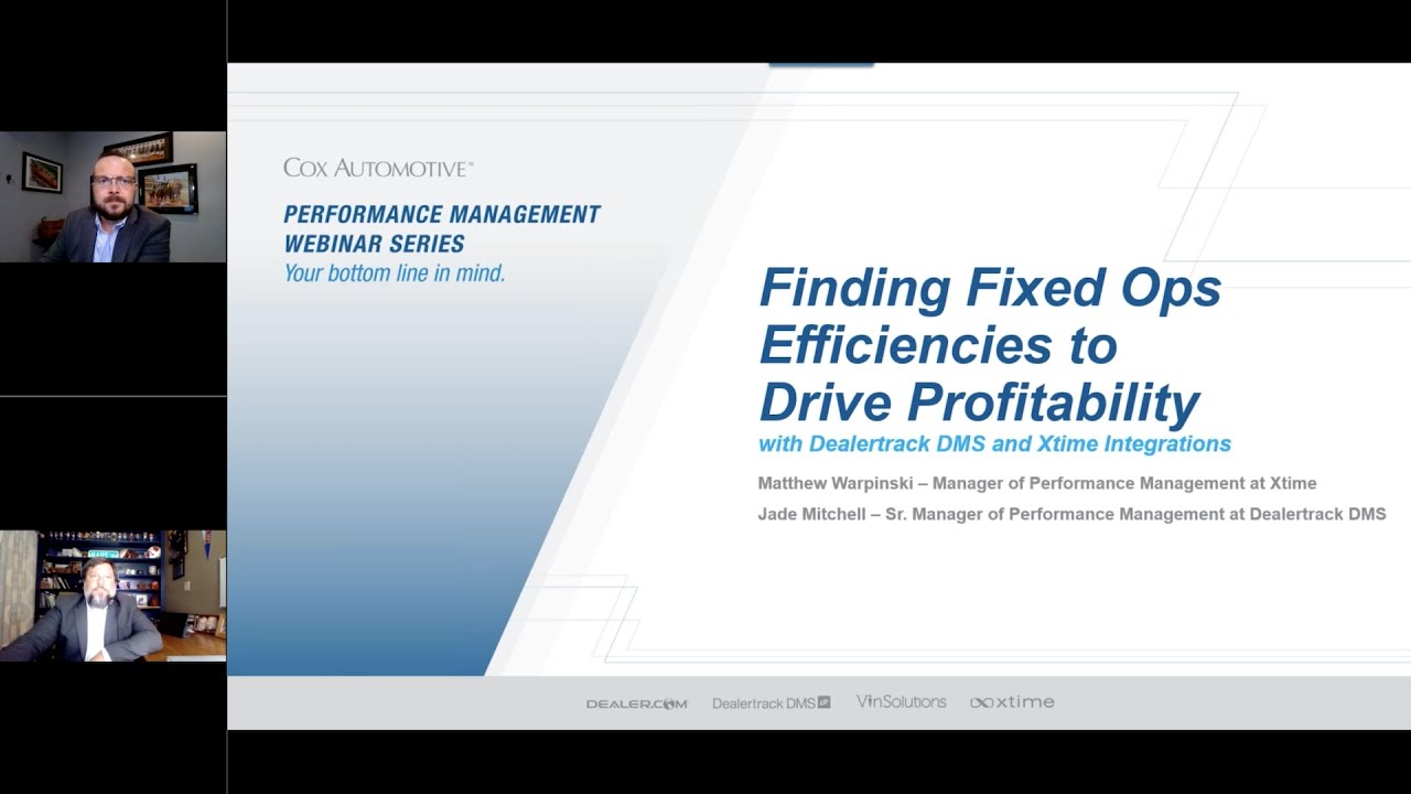 Finding Fixed Ops Efficiencies to Drive Profitability with Dealertrack ...