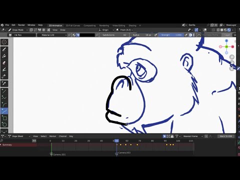 How to Start Making Your Own Animations- Inking a 2d Cartoon Character ...