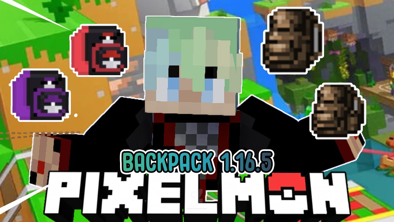 MOD BackPack pixelmon 1.16.5 สอนลงและรีวิว - YouTube