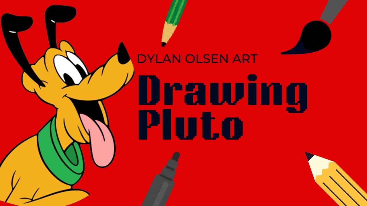 How to Draw Pluto - Step by Step (Disney) - YouTube