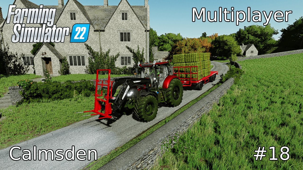 BALING HAY WITH THE JOHN DEERE BALER! - Multiplayer Farming Simulator ...