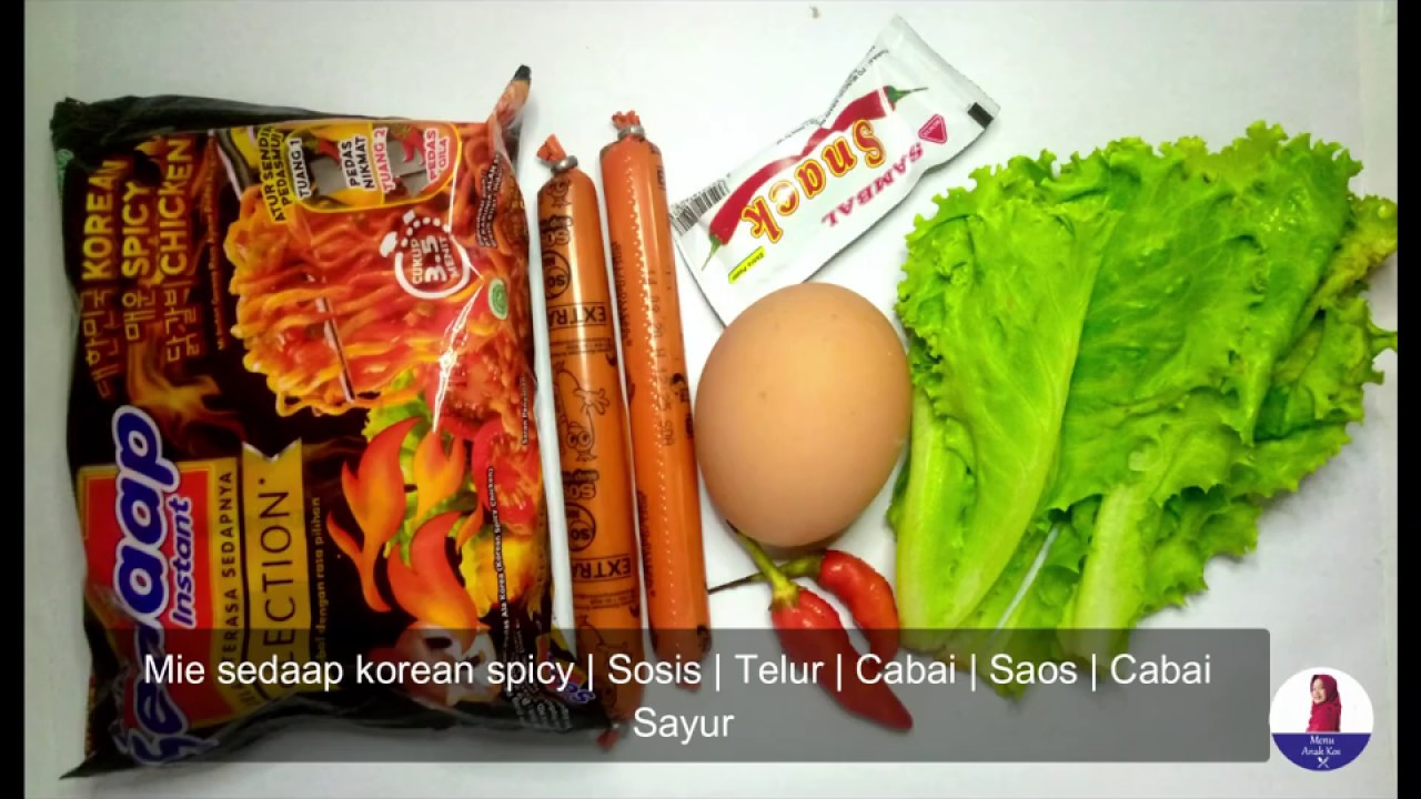 Seblak Sedaap Korean Spicy Sederhana - YouTube