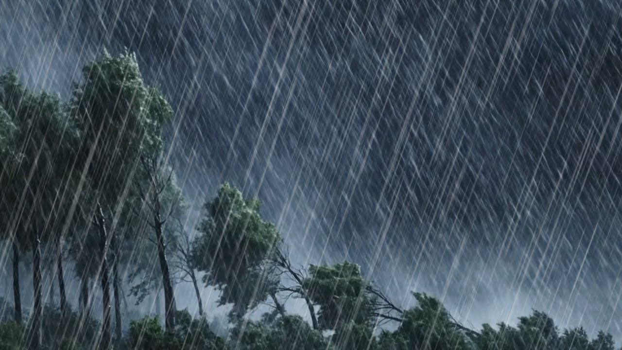 Powerful Rainstorm with Wind Sounds 🌧️💨 | 8 Hours for Deep Sleep ...
