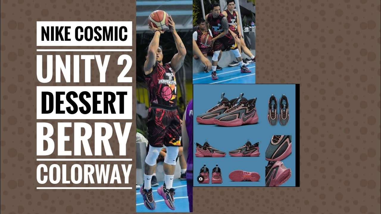 Nike Cosmic Unity 2 Dessert Berry Colorway looks on feet and on game ...
