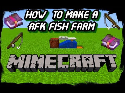HOW TO MAKE A MINECRAFT AUTOMATIC AFK FISH FARM!!!!! - YouTube