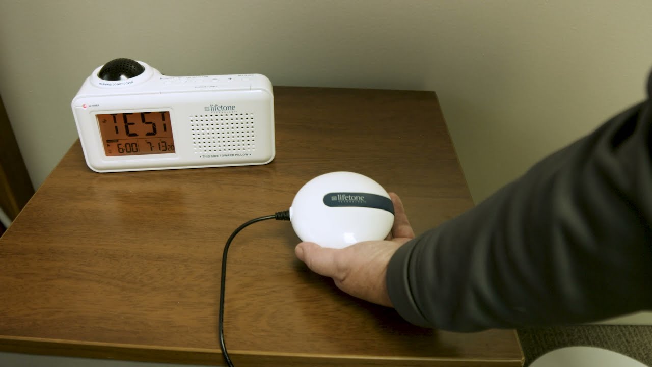 Bedroom - Lifetone Bedside Vibrating Fire Alarm and Clock - YouTube