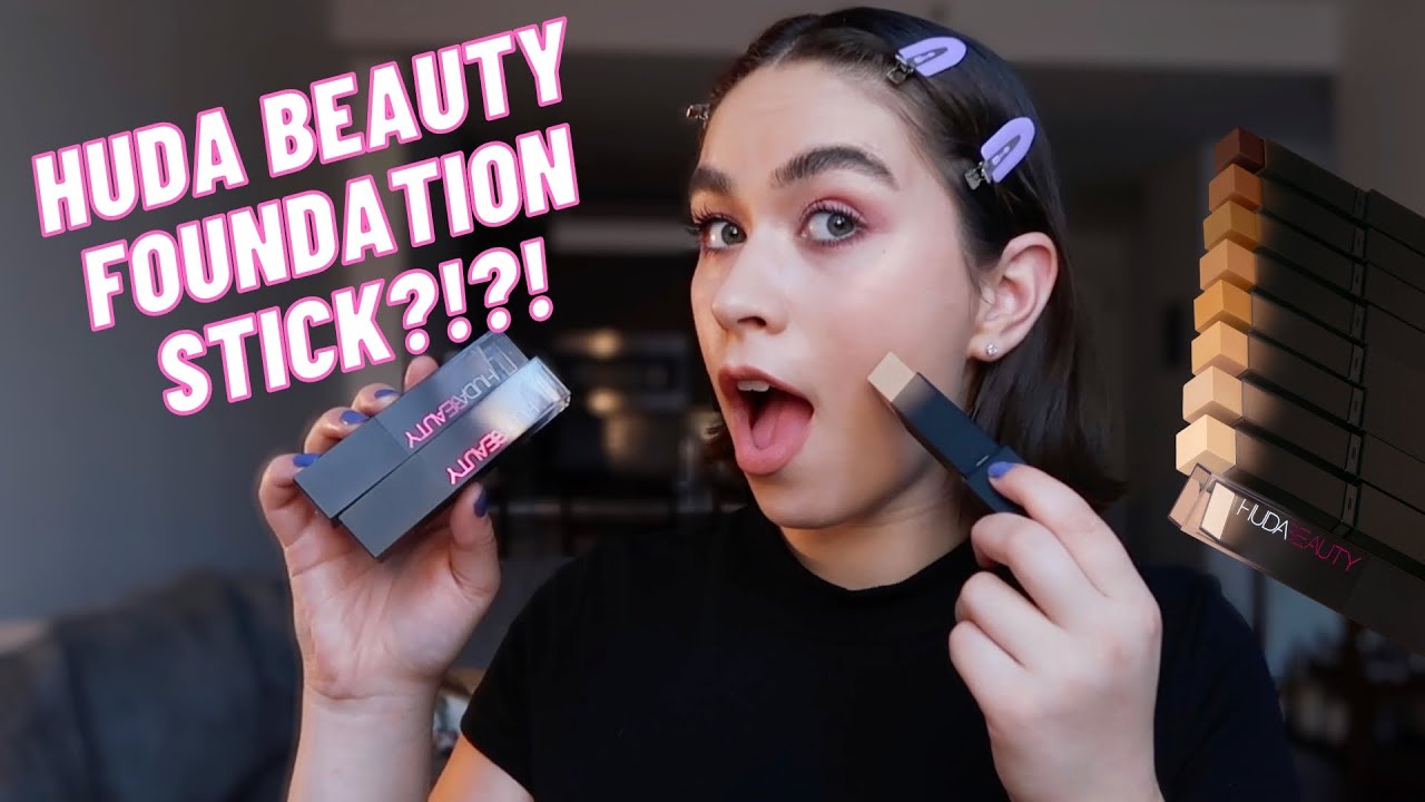 Testing **NEW** Huda Beauty Faux Filter Stick Foundation - YouTube