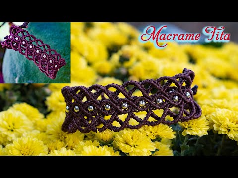 Macrame tutorial | Lovely wavy bracelet - Elegant and simple - YouTube