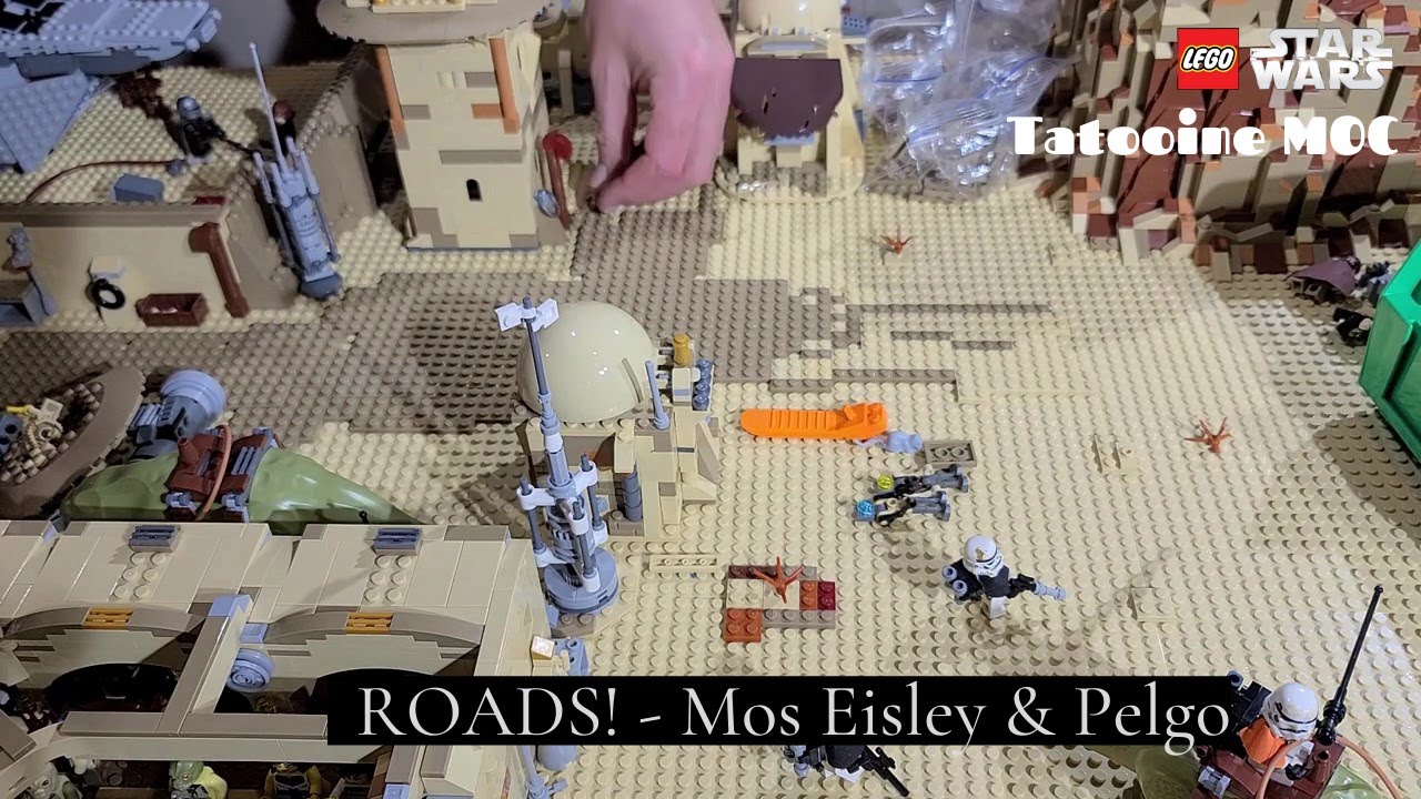 LEGO Star Wars Tatooine MOC Build - Episode 31 - ROADS!!! Mos Eisley ...
