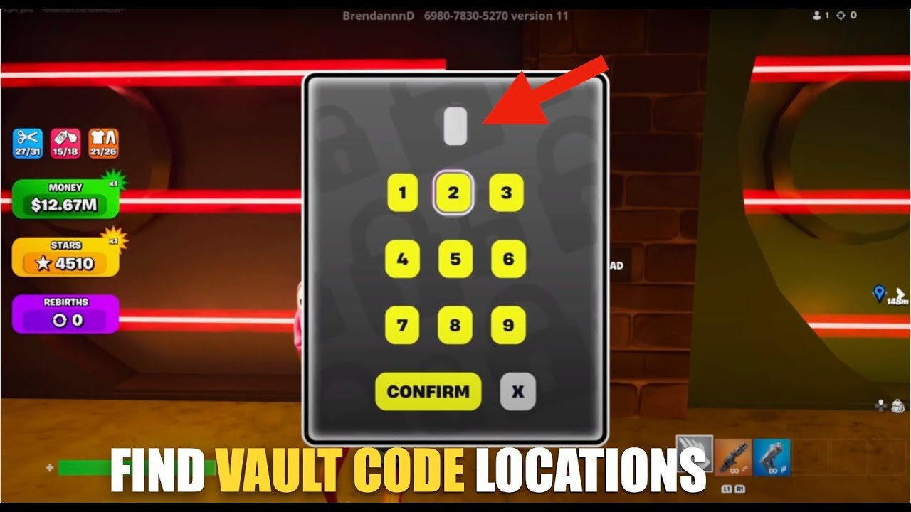 BARBER TYCOON MAP FORTNITE CREATIVE - HOW TO FIND VAULT SECRET CODE LOCATIONS - YouTube