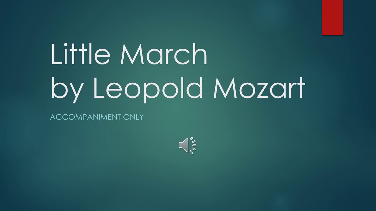 Little March Accompaniment Only - YouTube