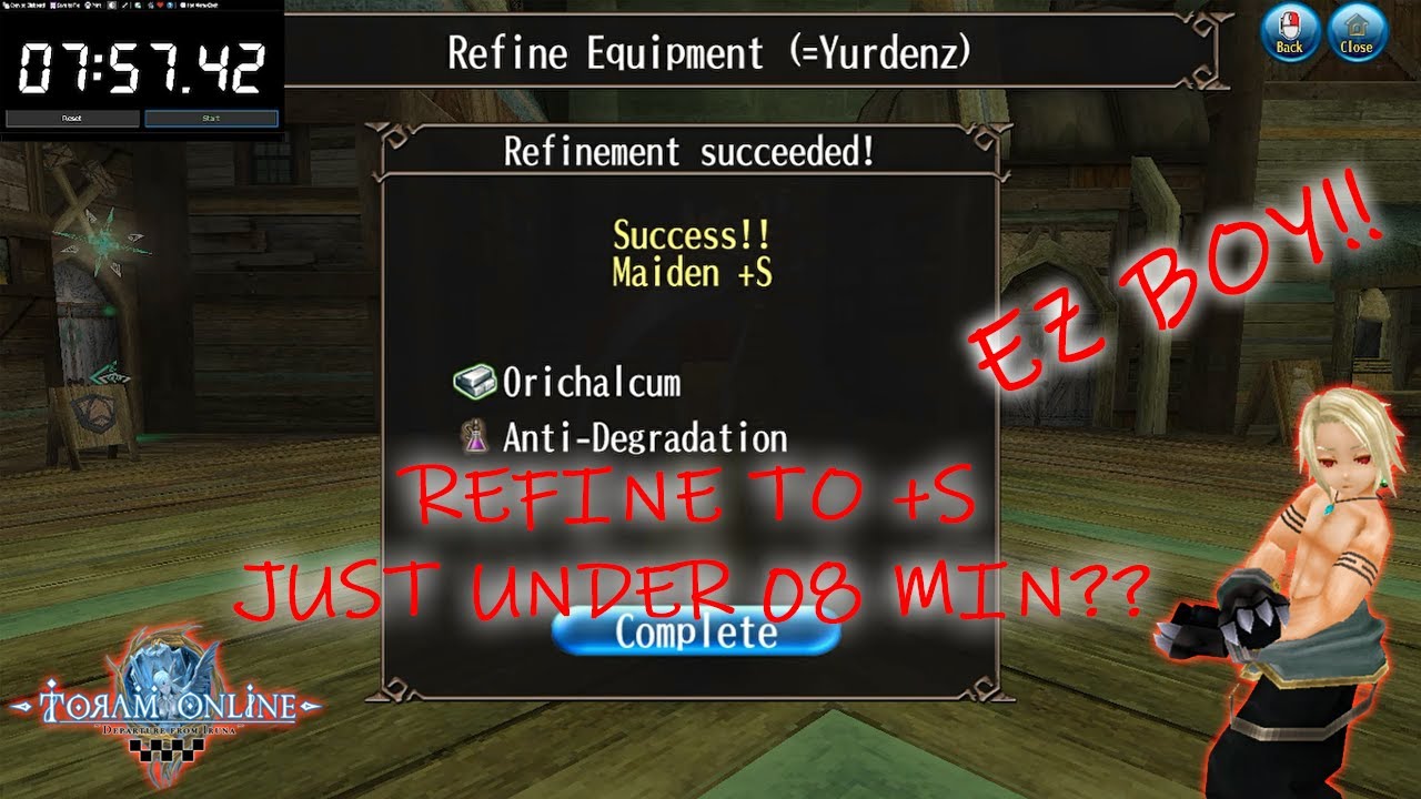 JUST 8 MINUTES FOR REFINE ITEM WITH THEORY OF DOWNGRADE | TORAM ONLINE ...