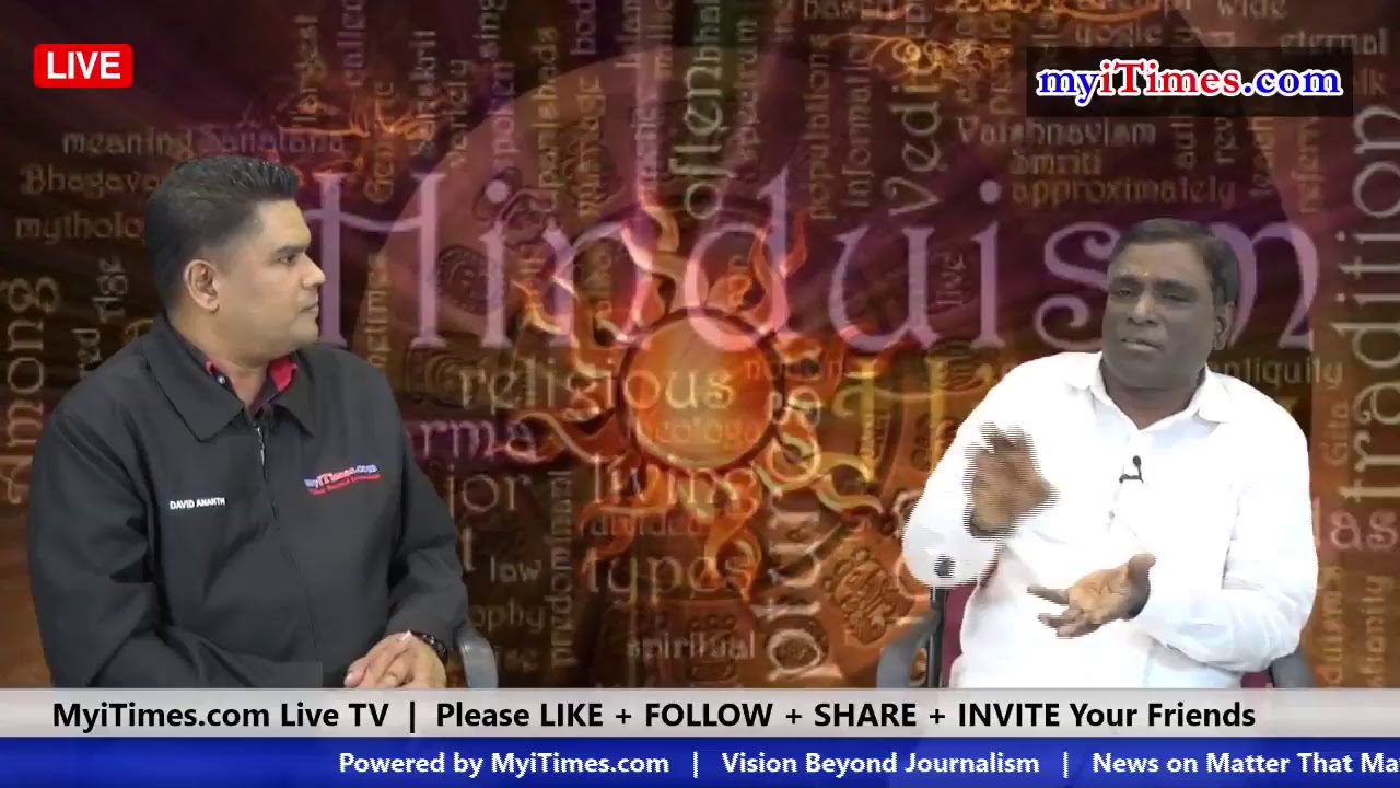 Please SHARE | MyiTimes.com Live TV | Vision Beyond Journalism | David Ananth - YouTube