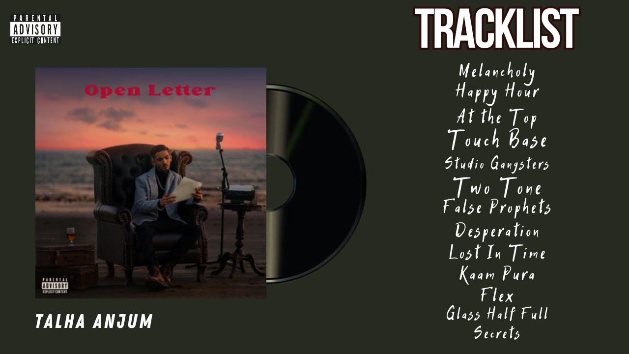 OPEN LETTERS - Talha Anjum (FULL ALBUM) Umair | Latest Rap Albums 2024 ...