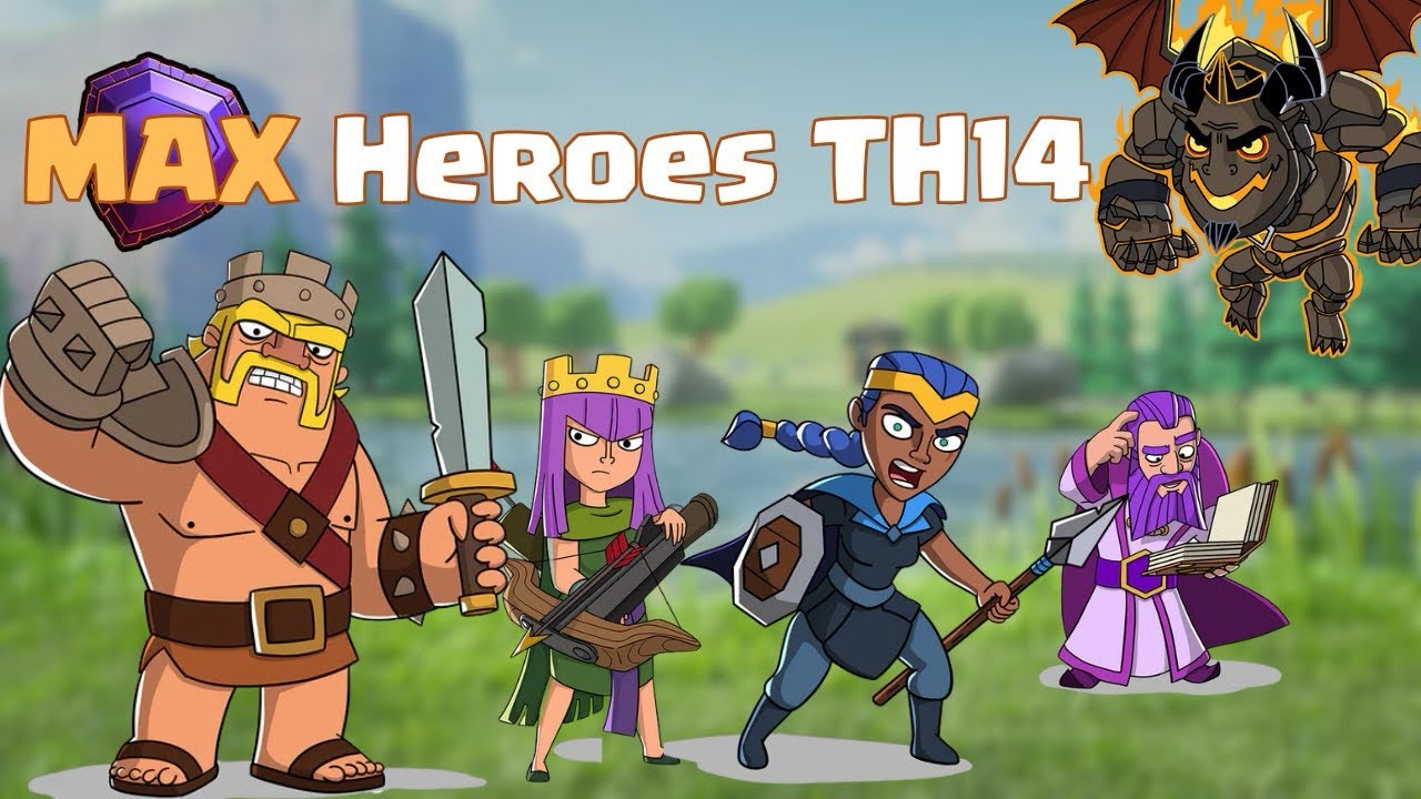 Finally MAXED out my Heroes at TH14 Clash of Clans! - YouTube