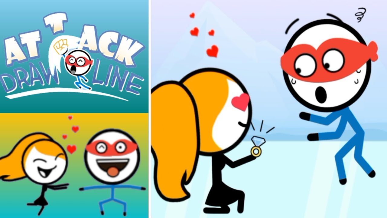 Attack Draw Line - Last Part - Funny Stickman Puzzle Game - Gameplay ...
