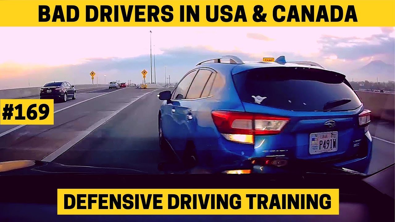 Defensive Driving Training #169 | Bad Drivers & Driving Mistakes in USA ...