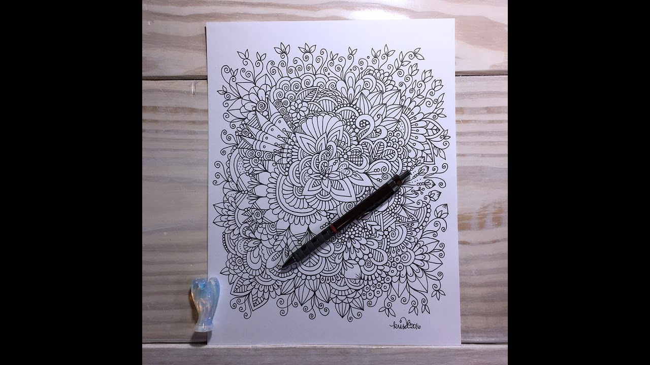 zen doodle art - YouTube