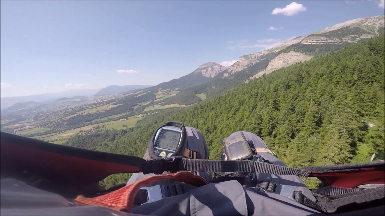 Parapente déco de CARTERET massif de l'OBIOU 18 JUIN 2017 JC CORBIN & R ...