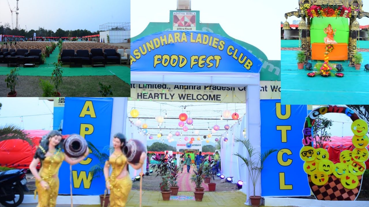 Food fest program in Ultratech cements|| lots of gmes and foods #food # ...