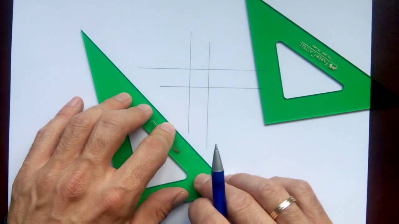 Explicación de la escuadra y el cartabón - YouTube