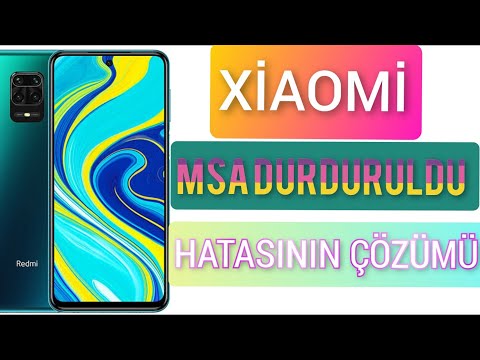 Xiaomi Telefonlar da MSA Durduruldu Hatası - Uygulamalara Girememe Sorunu