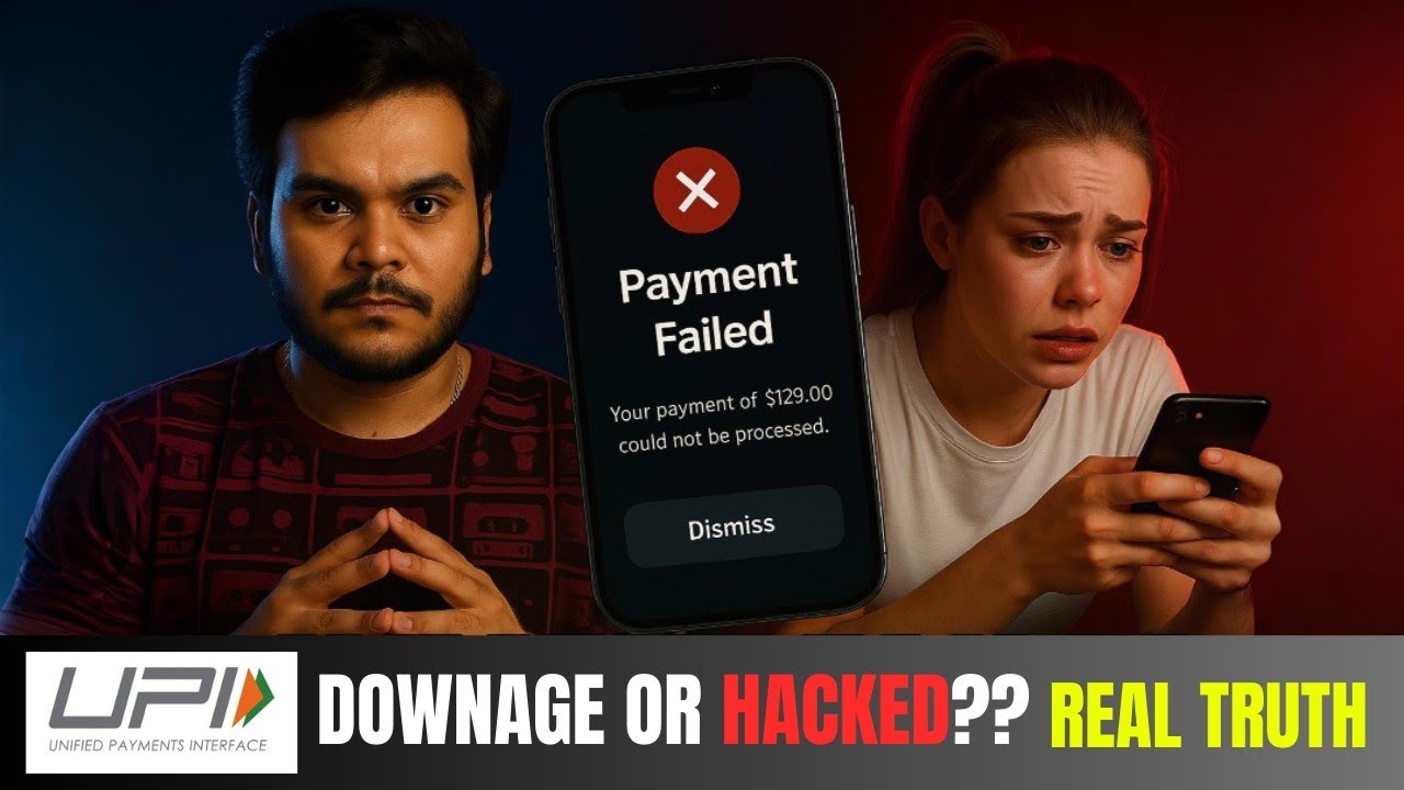 UPI Downage OR Hacked?? Real truth? EXPLAINED| Yadunandan Hacks - YouTube