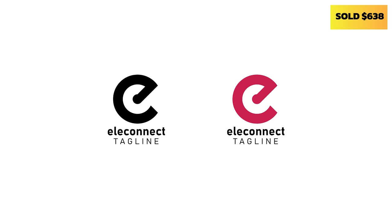 Adobe Illustrator - Tutorial Mendesain Logo : eleconnect - YouTube
