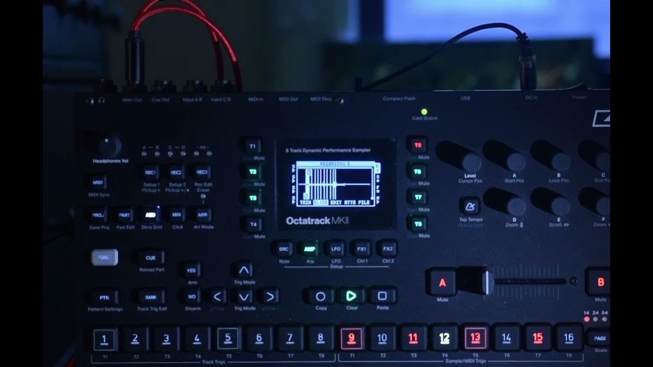 Octatrack MKII | Dawless Jam. Tape loops samples reversed and internal resample - YouTube