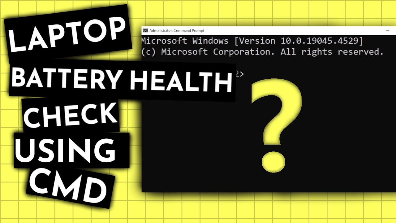 How to check laptop battery health using CMD | check laptop battery ...