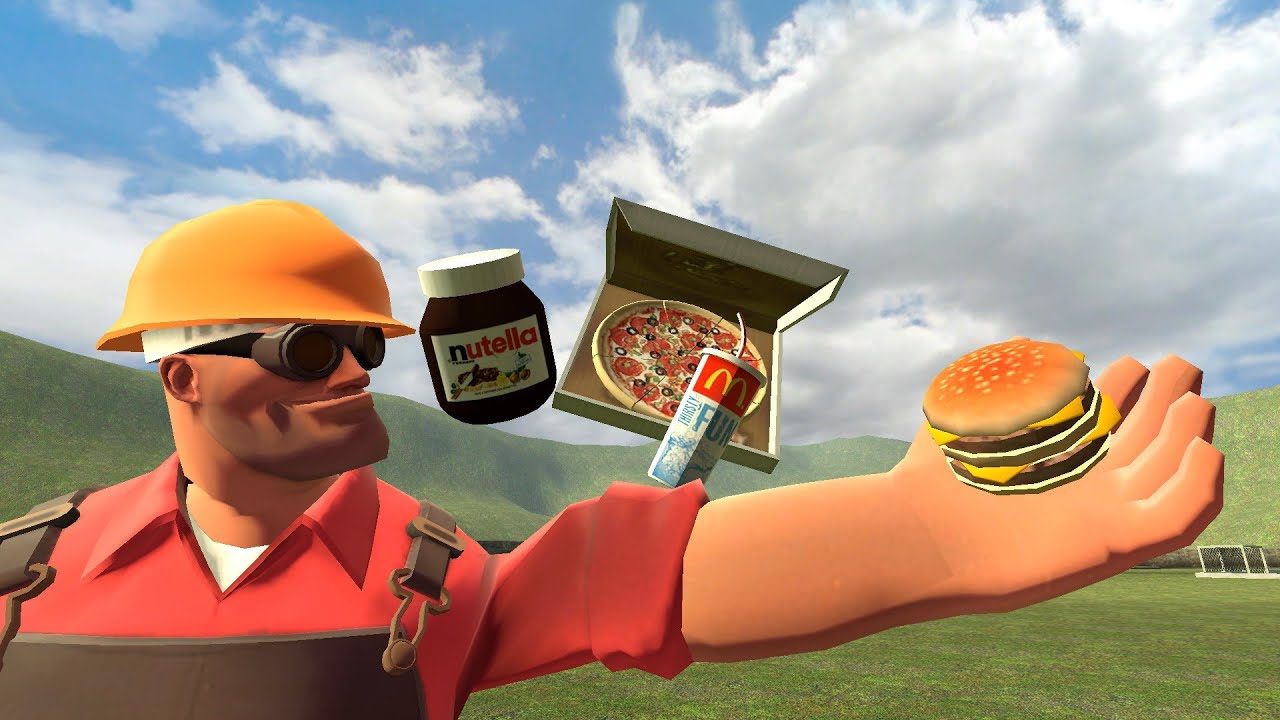 [TF2]Engineer buys burger from 7 Eleven and eats it while ...