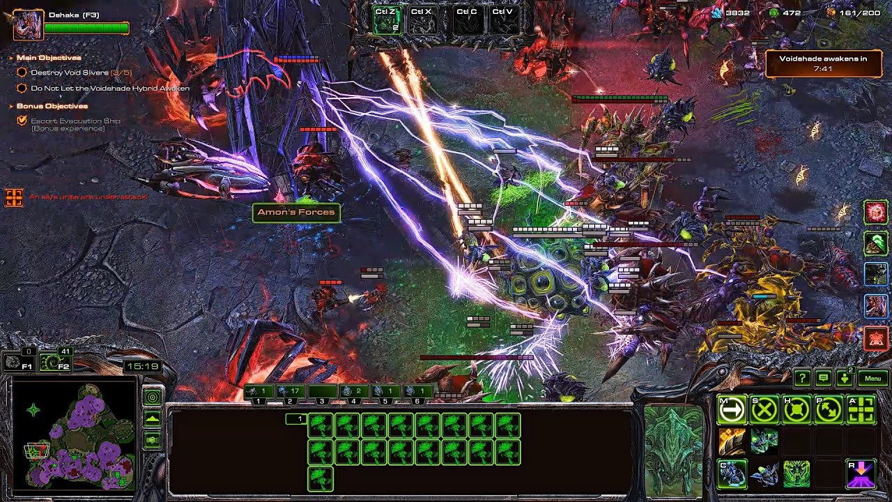 SC2 Co-Op Scythe of Amon "Inordinate Response" Dehaka GamePlay ...