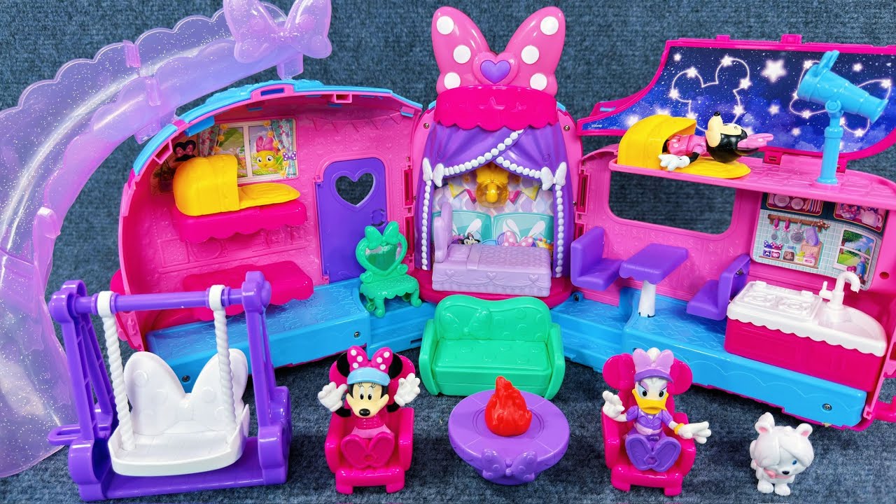 47 Minutes Satisfying with Unboxing Cute Minnie Mouse Camping RV Toys ...