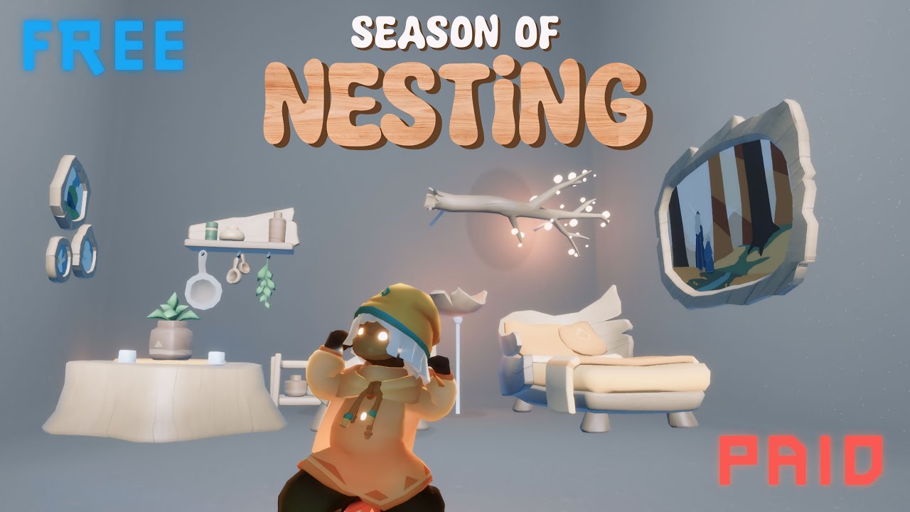 Season of Nesting | Free VS Paid Cosmetics | Sky Cotl | Vizsky - YouTube