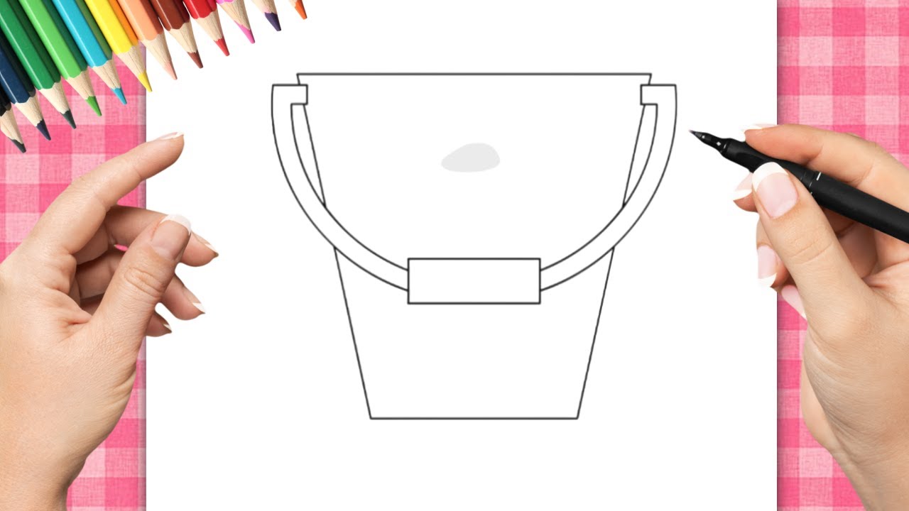 COMMENT DESSINER UN SEAU DE NETTOYAGE (Dessin facile étape par étape ...