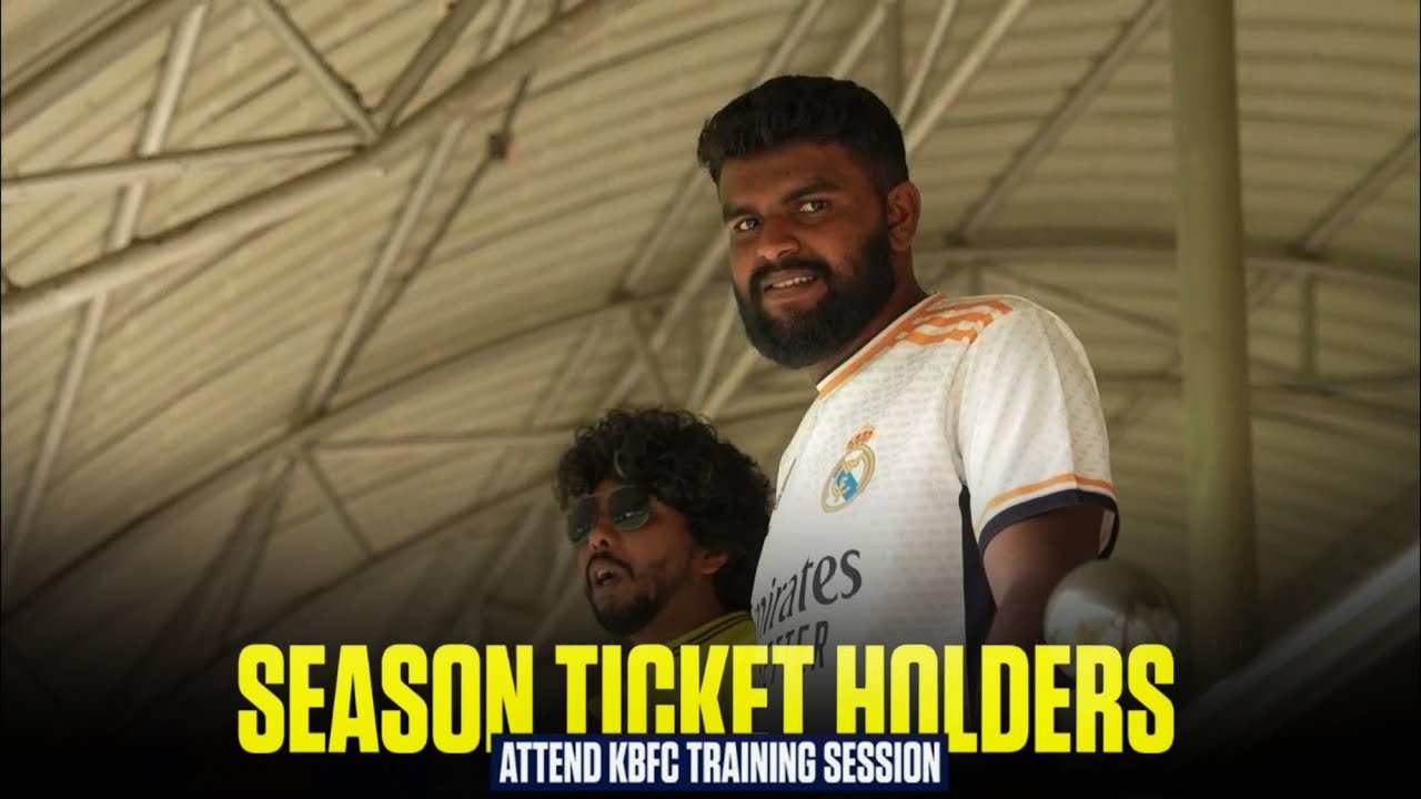 Season Ticket Holders at the KBFC Training Session | Kerala Blasters ...