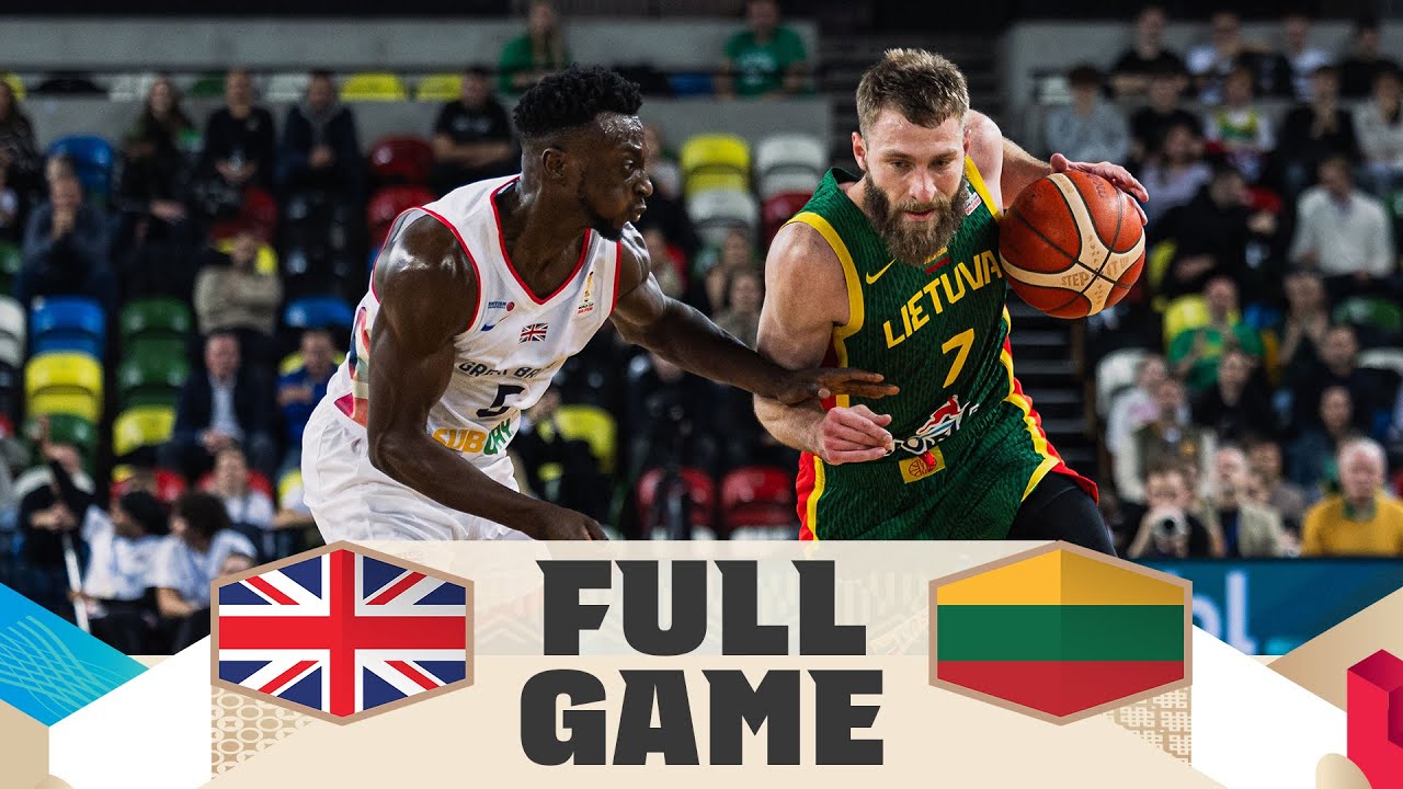 Great Britain v Lithuania | Full Basketball Game | FIBA Basketball ...