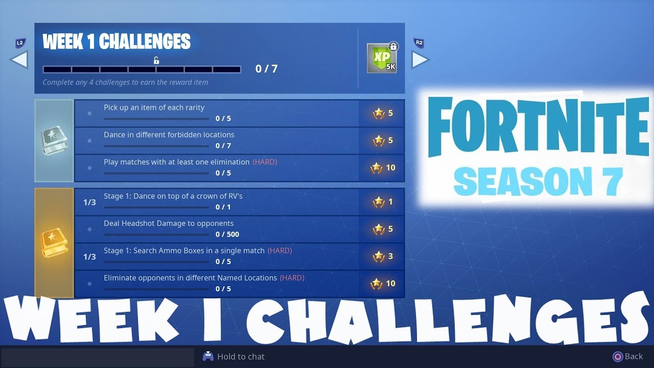 (Chapter 1) ALL Week 1 Challenges Guide - Fortnite Battle Royale Season ...
